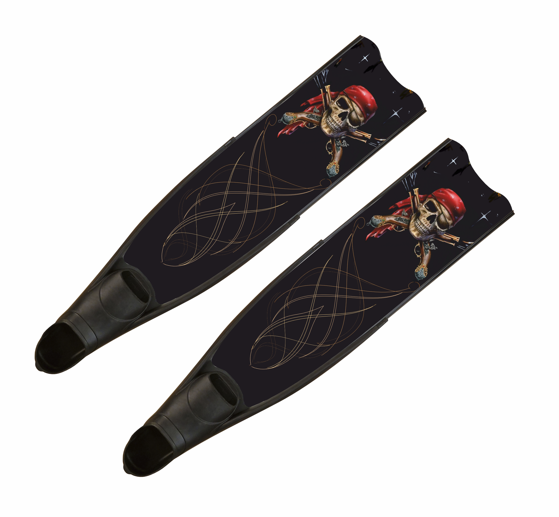Pirate Carbon-Fiberglass Mix Fins - IcebergFins.com
